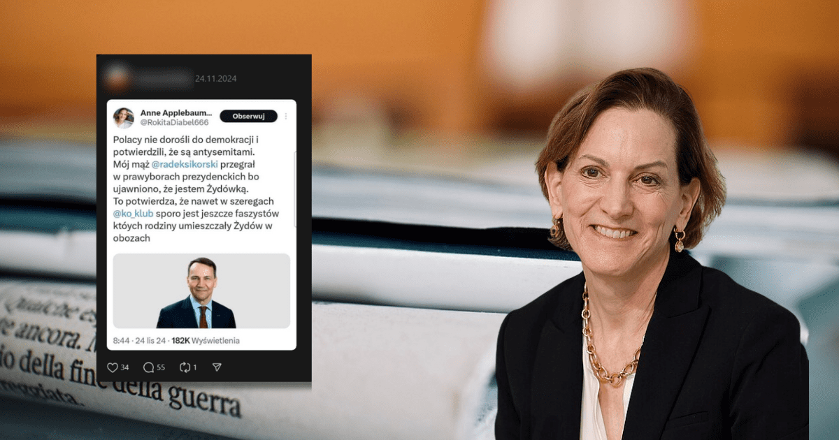 Anne Applebaum o Polakach „antysemitach”? To nie są jej słowa